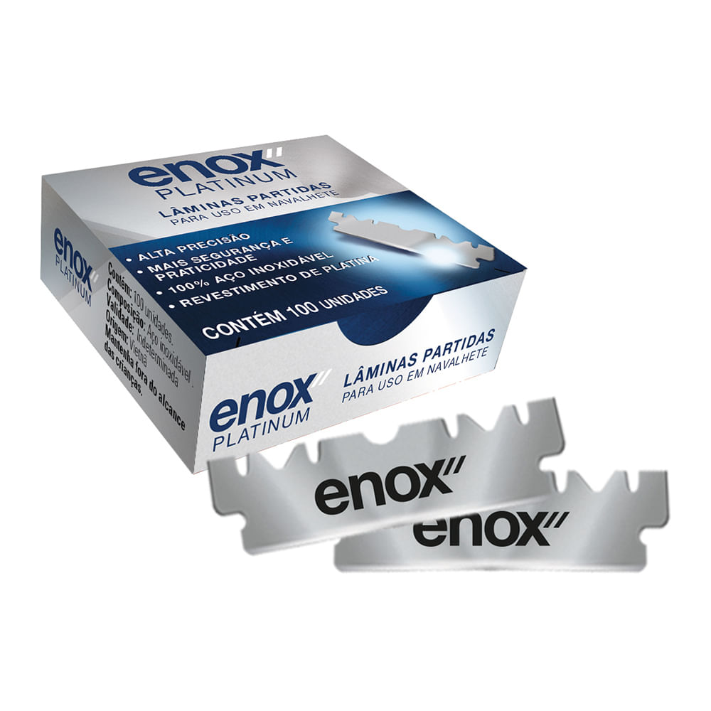 Lâmina Barbear 1/2 Platinum Enox - Vertix