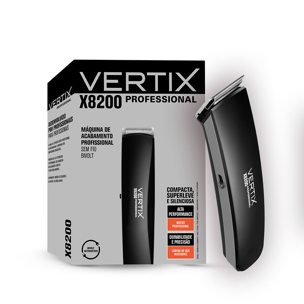 Máquina de Acabamento Profissional Sem Cabo X8200 Vertix - Vertix