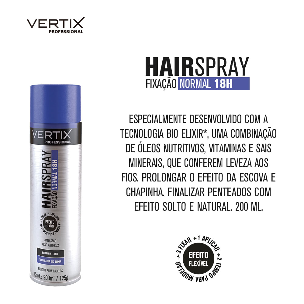 Hair Spray Normal 200ml Vertix - Vertix
